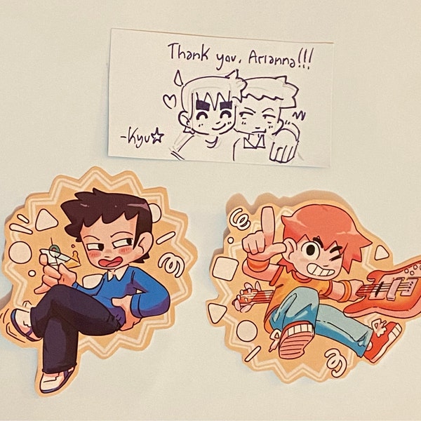 Scott Pilgrim Stickers - Scott Pilgrim, Ramona Flowers, Knives Chau ...