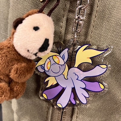 Derpy Hooves My Little Pony Double Sided Epoxy Acrylic Charm & Glitter ...