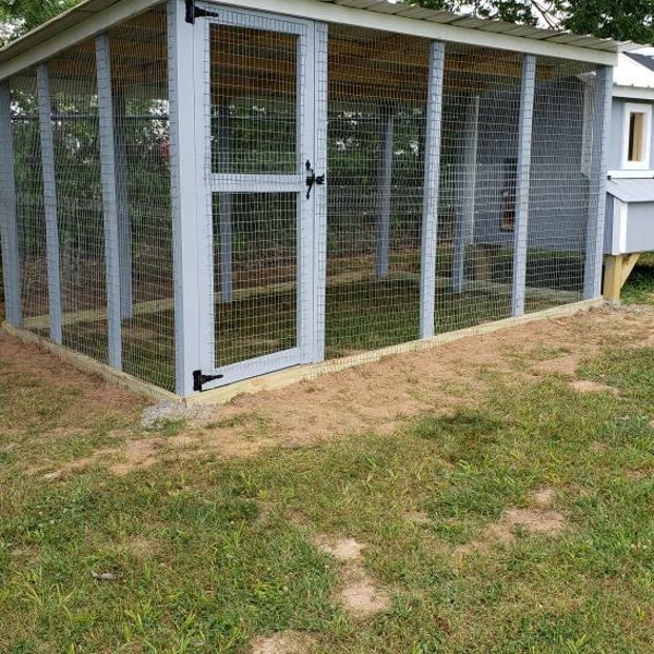 6x12 Walk-in Chicken Run DIY Plans – Download PDF - Etsy