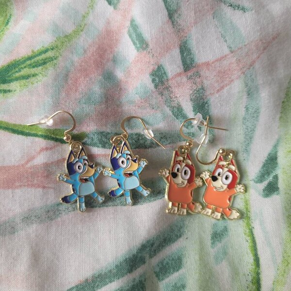 Smurf Inspired Earrings. Assorted Smurf Earrings. Cartoon Character ...