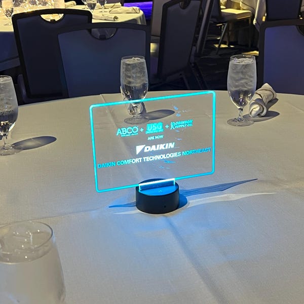 Led Centerpiece | Business Logo | Led Acrylic Sign | Night Light | Gift ...