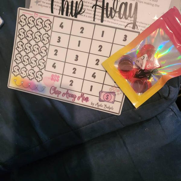Chip Away Mini, Low Denomination Savings Challenge - Etsy