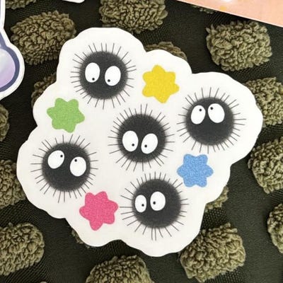 Soot Balls Sprites Clear Vinyl Sticker - Etsy