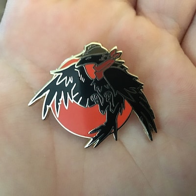 Crow Cowboy yeecaw Enamel Pin - Etsy