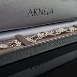 Double Trinity Knot Bracelet Sterling Silver Celtic Bracelet Silver ...