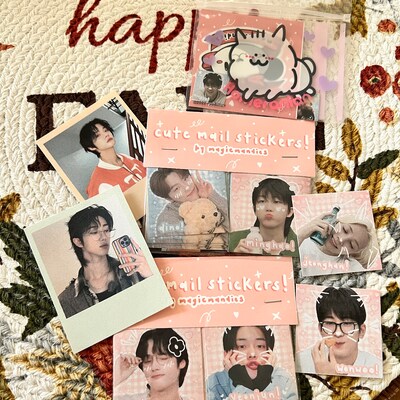 Seventeen Mail Stickers pack of 20 Cute Svt Kpop Happy Mail Square ...
