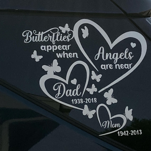 In Loving Memory Decal, Family Memorial Decal, Always in My Heart Decal ...