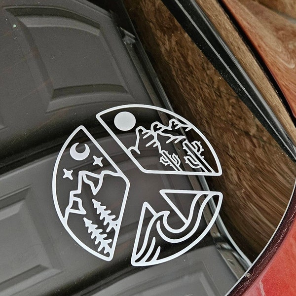 DECAL arrowhead Adventure Vinyl Decal Mountain Decal Explore Decal Car ...