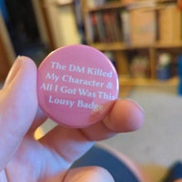 Dungeon Master 38mm Button Badge, Dungeons and Dragons, Dnd, RPG Gift ...