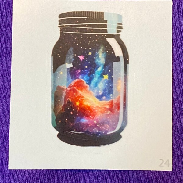 Cute Sprites in a Jar Vinyl Sticker, Cute Blobs Sticker, Cute Sticker ...