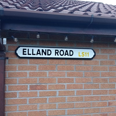 Elland Road Faux Cast Iron Old Fashioned Leeds Street Sign - Etsy