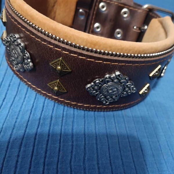 Bestia™ Genuine Leather "hektor" Harness. Rivet Design. Soft Padded ...