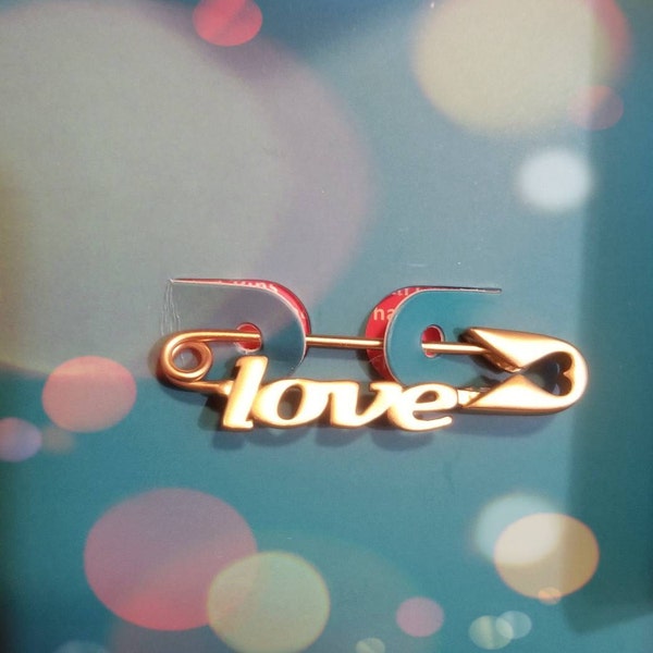 Inspiring Safety Pin by Inspired Pins - LOVE Pin - Perfect to Show Your ...
