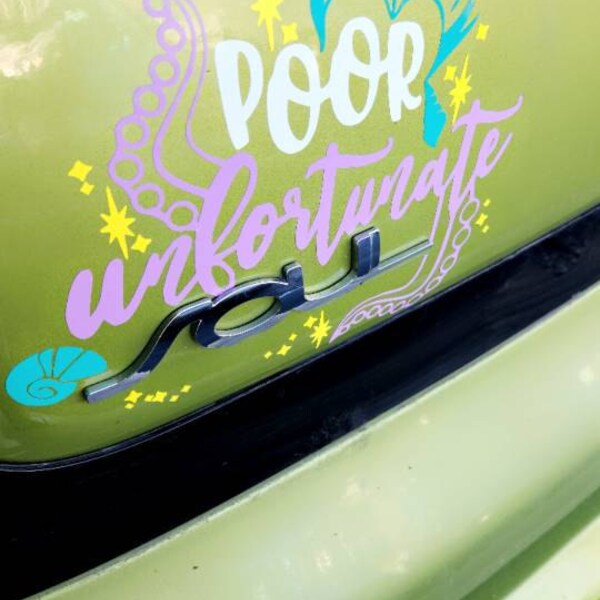 Soul Car Decal, Ursula, Vinyl Decal, Kia Soul, Unfortunate Souls, Poor ...