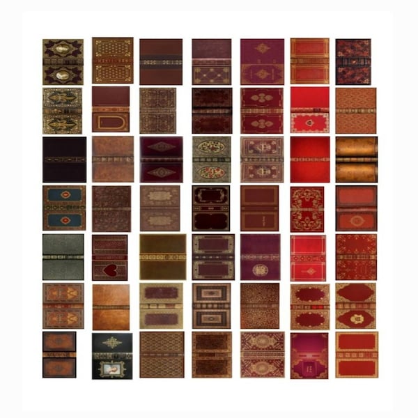 1:6 PDF 60 Printable Miniature Book Covers - Etsy
