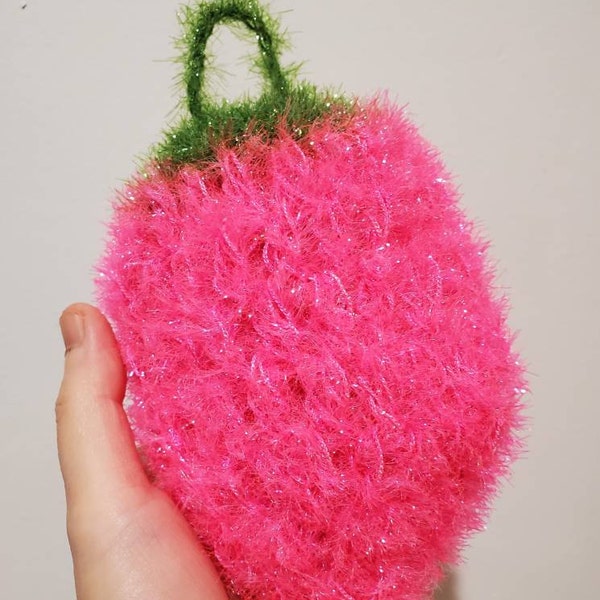 Fried Egg & Bread Dish Scrubber | Handmade Double Layer Kitchen Scrub ...
