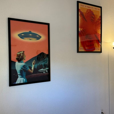 Affirmation Poster, 70s Poster, Red Wall Art, Trendy Wall Art, Hippie ...