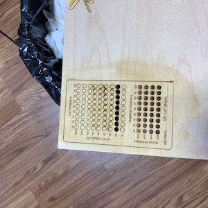 Laser Test Files Box Organizer Material Test V2 Storage Box Calibration ...