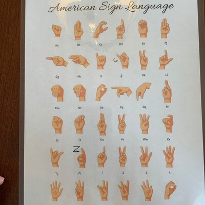 SIGN LANGUAGE Montessori Poster Montessori Educational Homeschooling ...