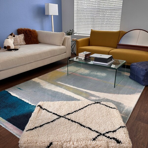 Moroccan Rug, Berber Rug, 6x9 FT, Colorful Area Rug. - Etsy