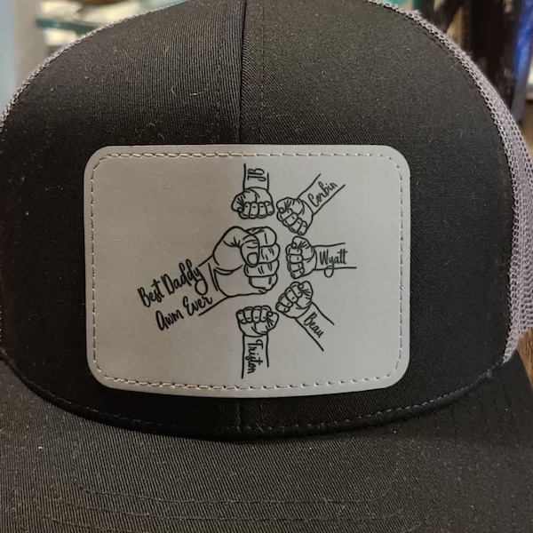 Dad Fist Bump Hat, Personalized Dad Hat, Dad Snapback Hat, Father’s Day ...