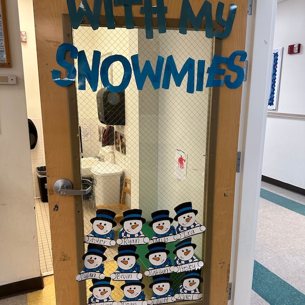 Snowman Christmas Bulletin Board Kit || December Bulletin Boards ...