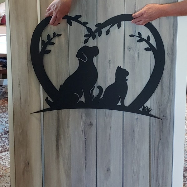 Animal Scene Metal Art Hanging Sign - Etsy