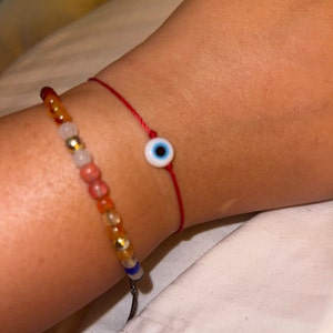 Evil Eye String Bracelet - Etsy