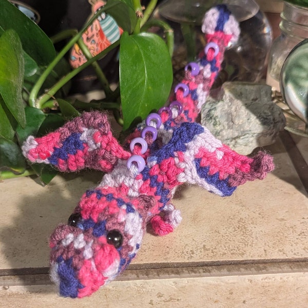 Beaded Fidget Dragon Crochet Pattern | Crochet Fidget Toy | Fidget ...