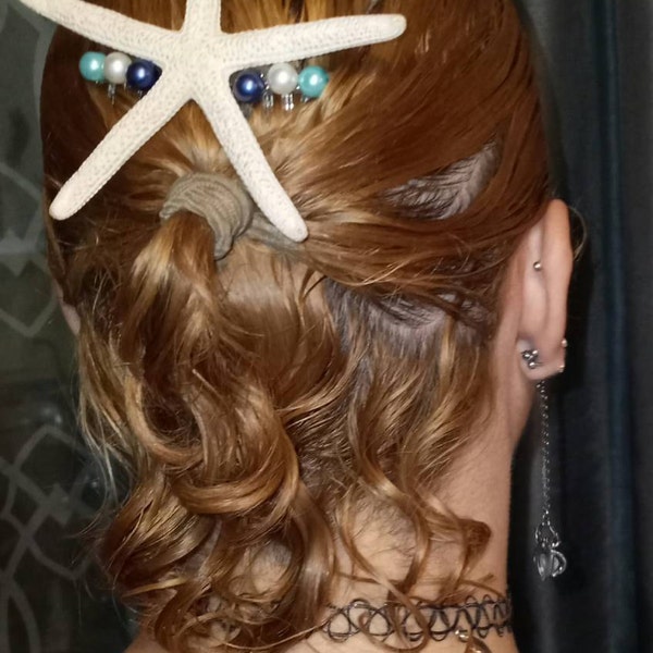 Mermaid Collection** Sea Glass Hair Piece - Etsy