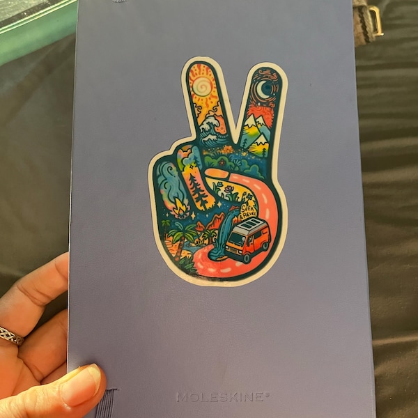 Psychedelic Graffiti Bunny Sticker: Edgy Waterproof Vinyl Decal - Etsy