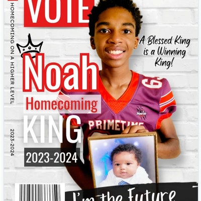 Homecoming King, Homecoming Prince Magazine Styled Poster, Class ...