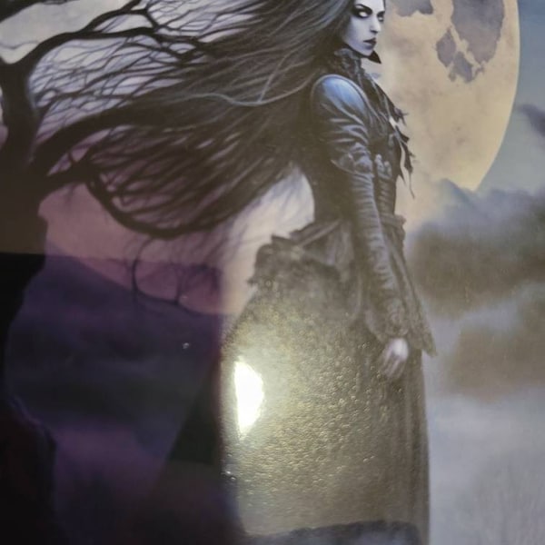 Yule Goddess PRINT - Winter Solstice Photo December Wall Art Full Moon ...