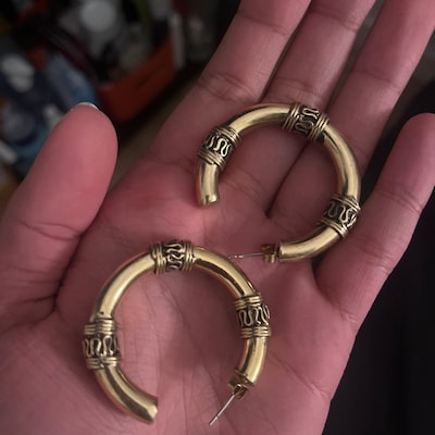 Flor Brass Septum Piercing Fine Lines Nose Piercing Bohemio Indian ...