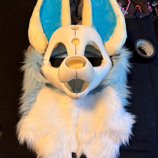 Fursuit Neck and Head Back Sewing Pattern - Slip on No Zipper Beginner ...
