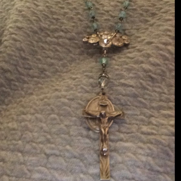 Sacred, Repurposed Vintage Religious Necklace Assemblage - Etsy