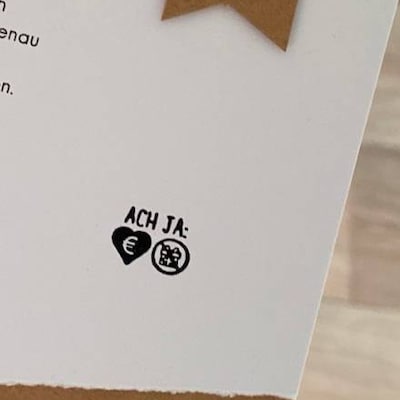 Stempel ACH JA: Symbole Geldgeschenk, Stempel Hochzeit - Etsy.de