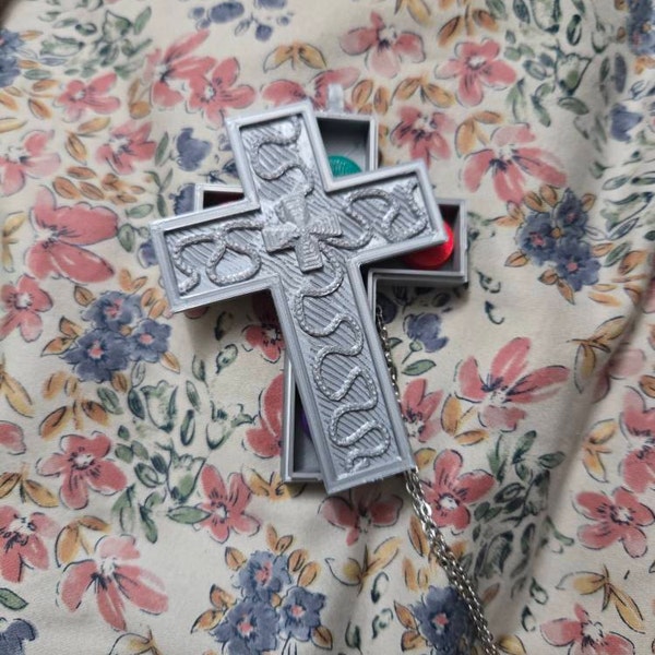 Thanos 230 - Squid Thanos Game & Cross Necklace With Secret Compartment ...