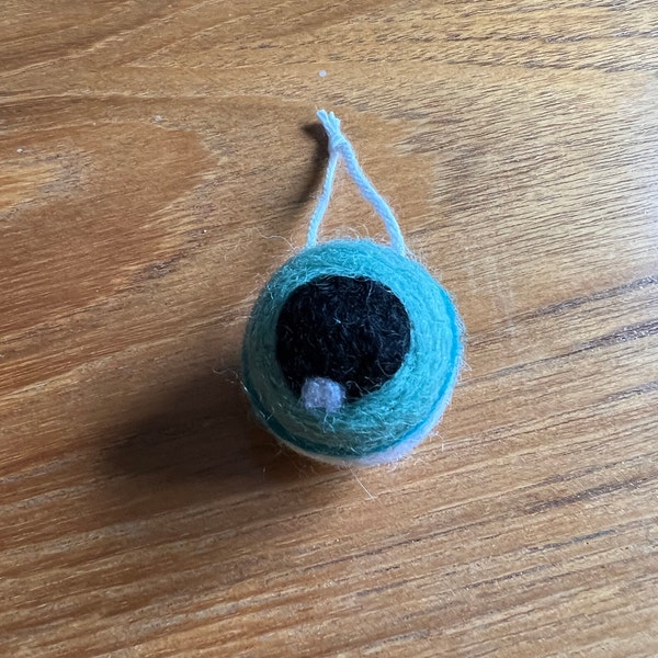 Wool Felt Eye Ball - Green, Blue or Gray Eye - Handmade Felted ...