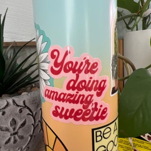You're Doing Amazing Sweetie Retro Waterproof Sticker - Etsy