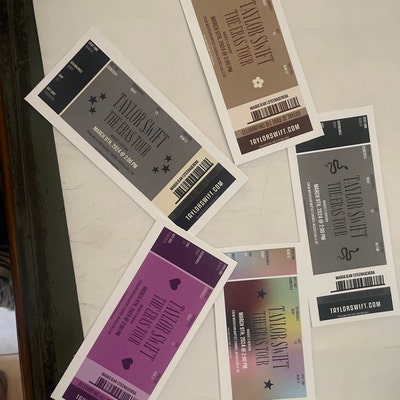 Taylor Swift Eras Tour Editable Ticket Canva Template Bundle ...