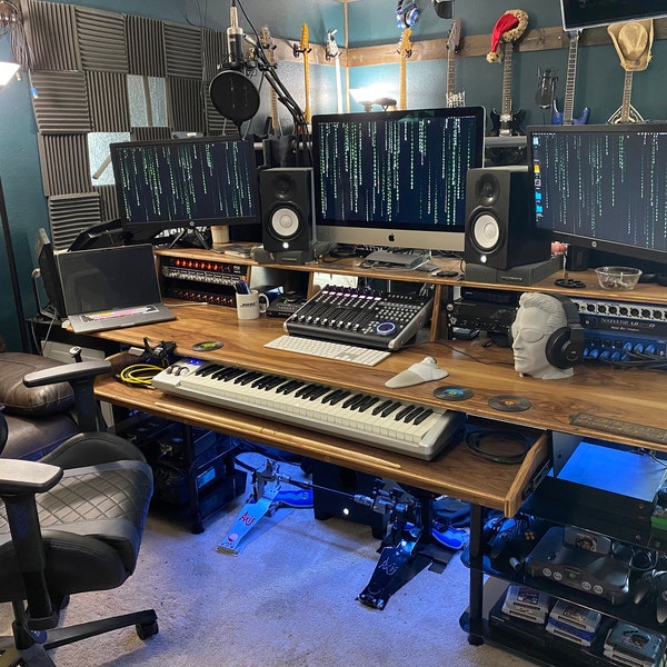 SIT/STAND Music Studio Desk | Height-adjustable Keyboard Tray ...