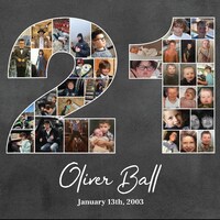 Number 50 Photo Collage, 50th Anniversary Collage Gift, Custom Picture ...