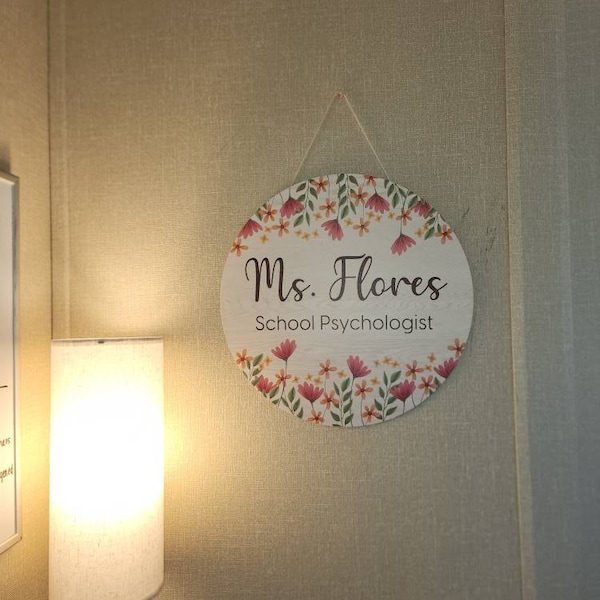 School Psychologist Door Sign, Personalized School Psychologist Door ...