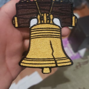 Liberty Bell Patch Embroidered Iron-on Applique Clothing Vest - Etsy