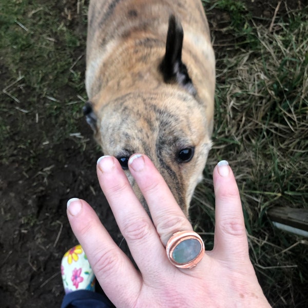 Ellensburg Blue Chalcedony Shibuichi Ring: Washington State Ellensburg ...