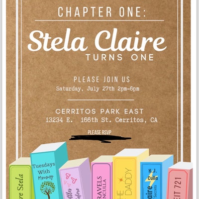 CANVA EDITABLE TEMPLATE Storybookbirthday Party Invitation Instant ...