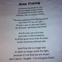 Gone Fishing Poem - Printable Memorial Download by David Ritter ...