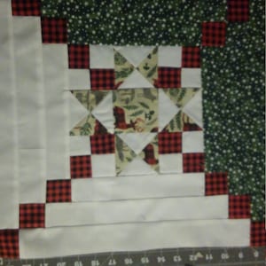 Maple Leaf Log Cabin Quilt Block Pattern Download - Etsy