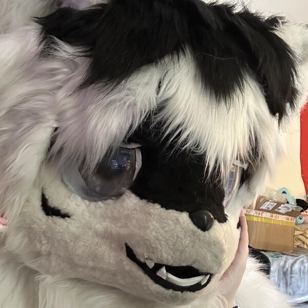 Fursuit Head Full Body, Furrynew Pre-made Fur Head, Furry Cosplay, Full ...